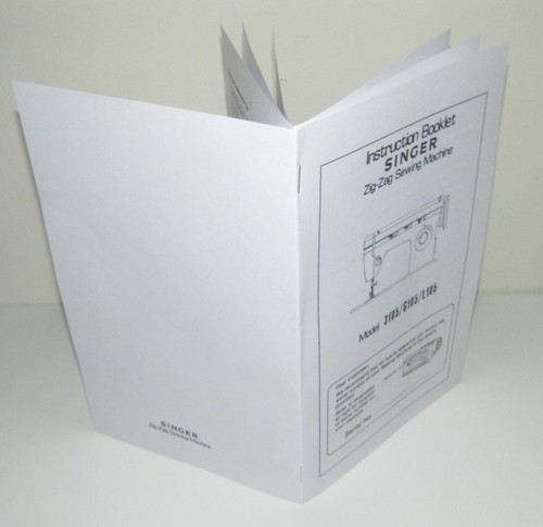 SINGER 3105 G105 & L105 ZigZag Sewing Machine Instruction Manual ...