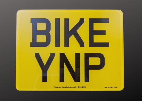 Motorcycle Number Plate 9x7 Road Legal 2D Printed Bike Reg | MOT DVLA ...