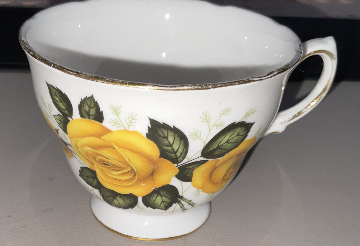 Royal Vale Yellow Rose Tea Cup | eBay