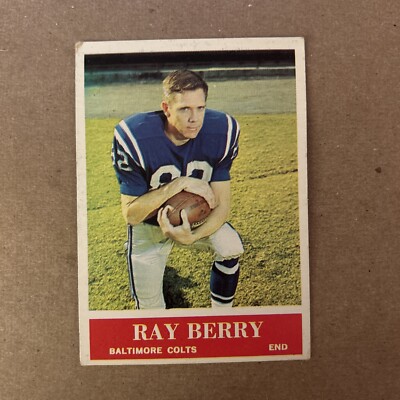 1964 Philadelphia Football Ray Berry Baltimore Colts Card #1 | eBay