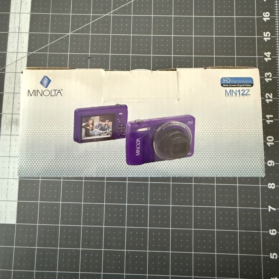Minolta MN12Z Purple Wi Fi Digital Camera 20.0 MP 12X Optical Zoom HD ...