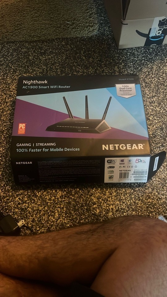 NETGEAR Nighthawk AC1900 Smart WiFi Router (‎R7000-100NAS) 606449134124 ...