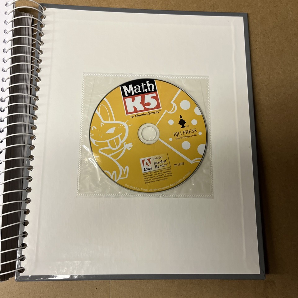 BJU Math K5 Teacher’s Guide Third Edition W/ CD - Bob Jones - Very Good ...