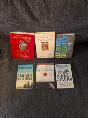 Brene Brown 6 Books Lot (3 HC 3 PB) Rising Strong/ Atlas Of The Heart ...
