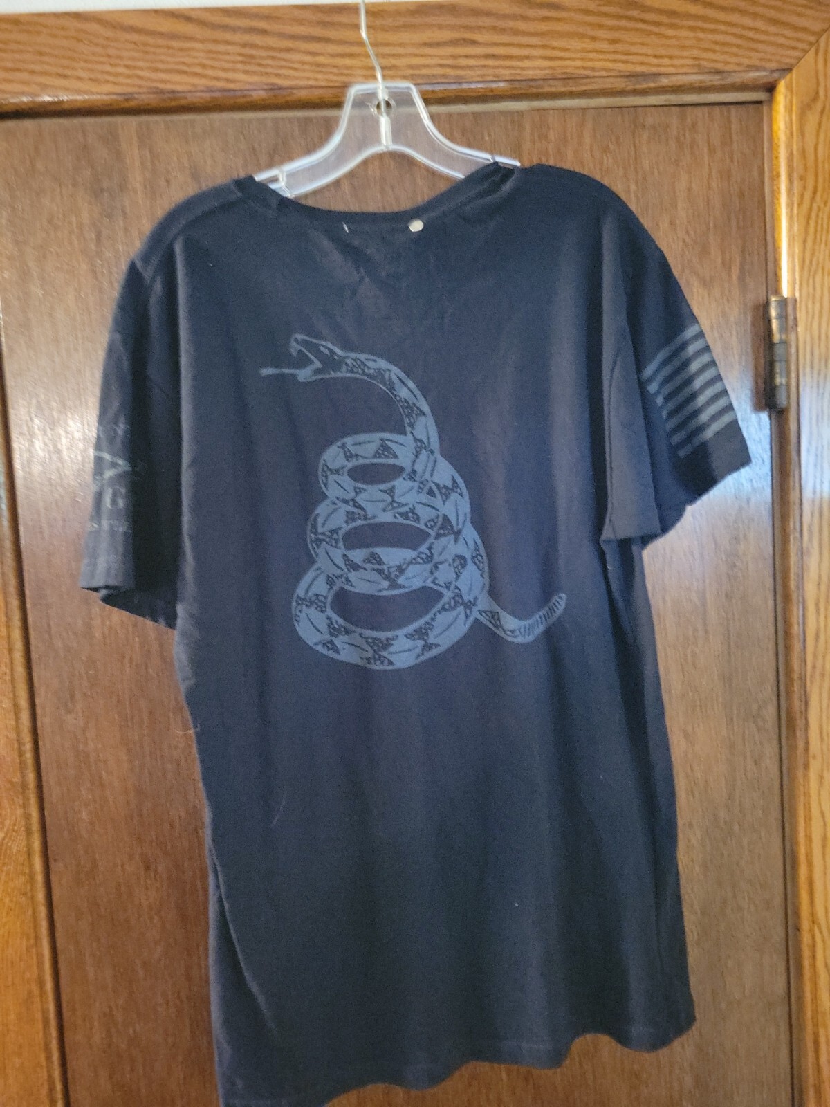 Men's Grunt Style Short Sleeve T-shirt Don't Tread On Me Snake Size M ...