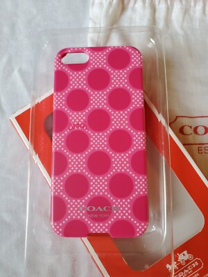 Coach phone case Pink Polka Dots For i phone 5 | eBay