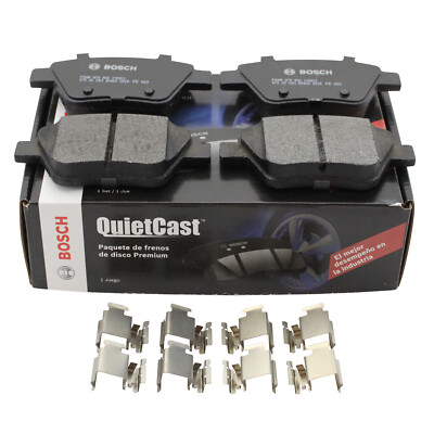For Volkswagen Jetta Eos Audi A3 Rear Disc Brake Pad Bosch QuietCast ...