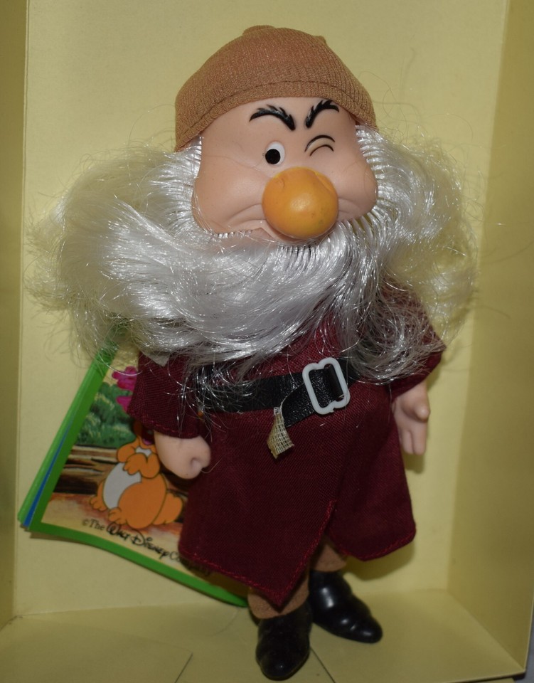 Vintage Disney Snow White Seven Dwarfs Doll GRUMPY 6 1/2" in Original ...