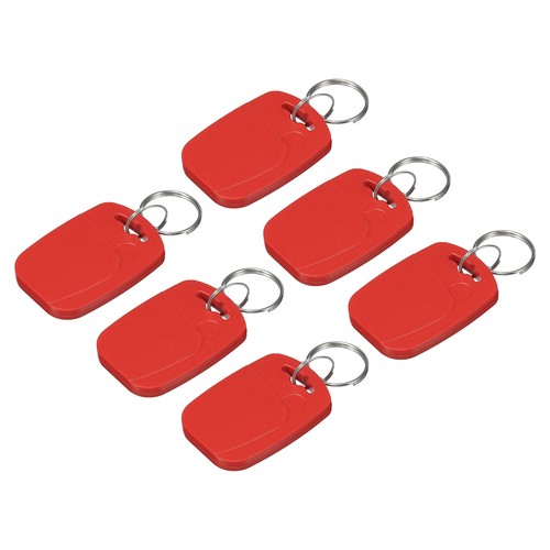 6Pcs IC Card M1 Key Fobs RFID Proximity 13.56MHz Read Only Smart Tag ...