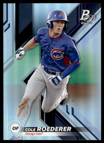 2019 BOWMAN PLATINUM TOP PROSPECTS COLE ROEDERER CHICAGO CUBS #TOP-98 ...