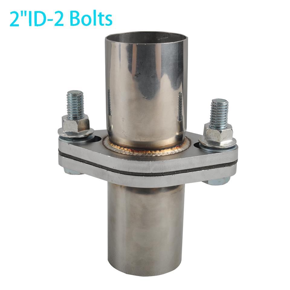 1.75''-2.5''ID Quick Fix Exhaust Spring Bolt Flange Repair Pipe Kit 2/3 ...