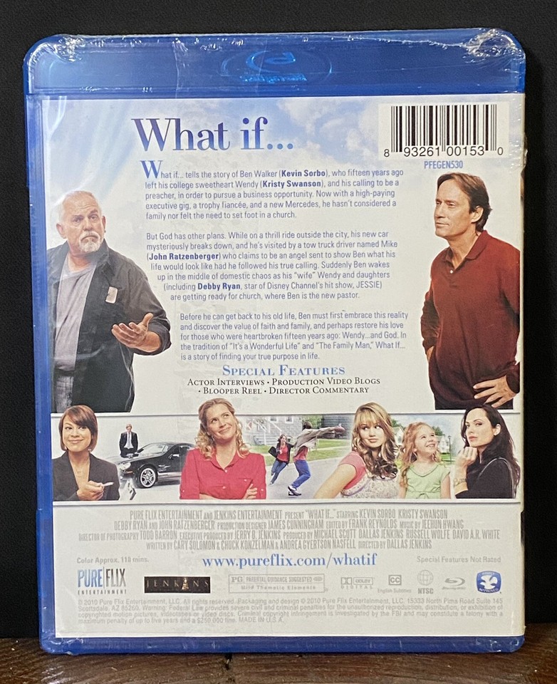 What If... Blu-ray Disc 2010 NEW Kevin Sorbo Kristy Swanson Debby Ryan ...