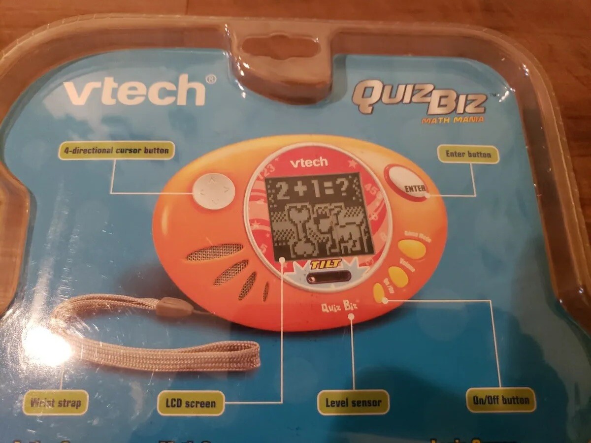 VTECH QUIZ BIZ - travel MATH MANIA computer game - age 5 years for sale ...