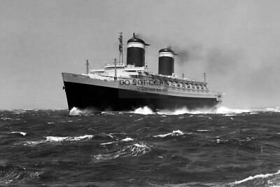 OCEAN LINER SS UNITED STATES LAST BLUE RIBAND CRUSIE SHIP 4X6 PHOTO ...