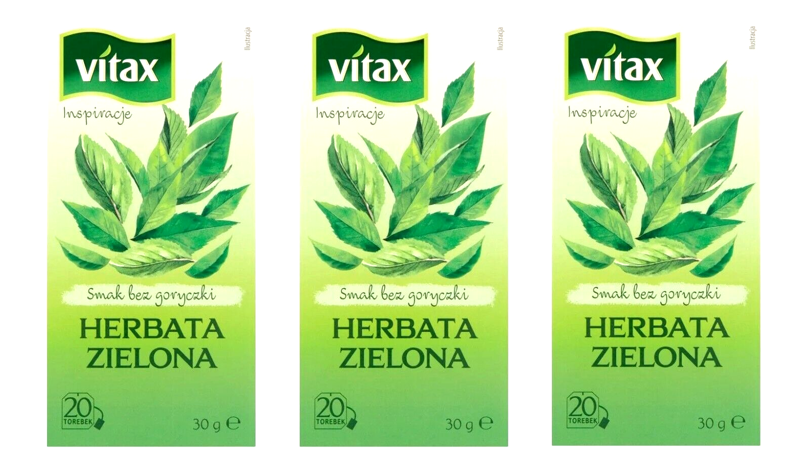 Pack of 3 VITAX - Express Green Tea. Detox. Fruit And Herbal Tea 30 g ...