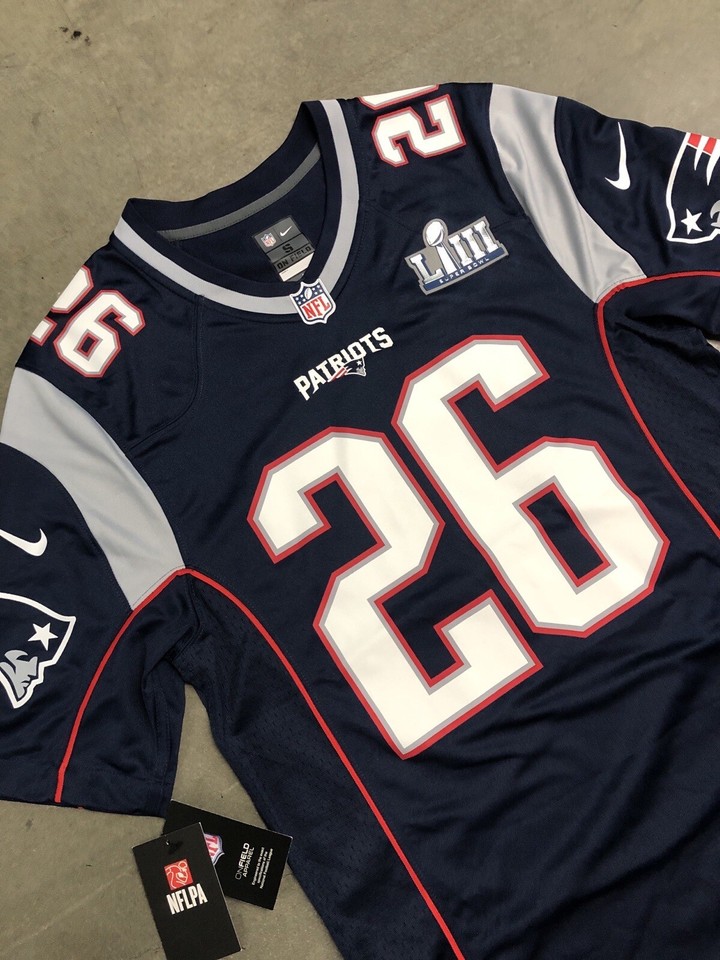 New England Patriots Sony Michel Super Bowl LIII Nike Jersey Men’s ...