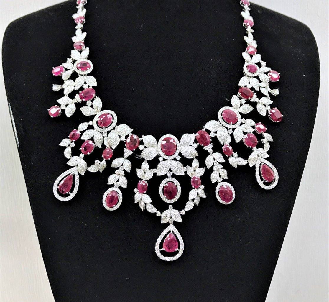 60%CLEARANCE!$250000 CERTIFIED 18KT LG 70CT GORGEOUS GRAND RUBY DIAMOND ...