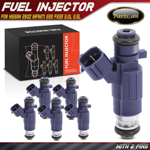 6x Fuel Injectors for Nissan 350Z Pathfinder Maxima Infiniti G35 FX35 3 ...