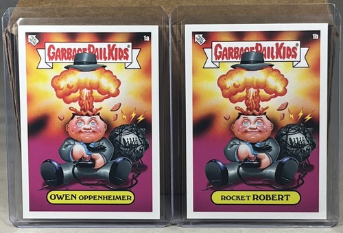 2024 TOPPS GARBAGE PAIL KIDS NOT SCARS #1A Owen Oppenheimer #1B Rocket ...
