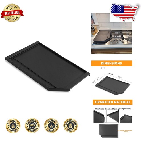 Versatile 18.7" Cast Iron Griddle Plate for GE Stove - Premium Nonstick ...