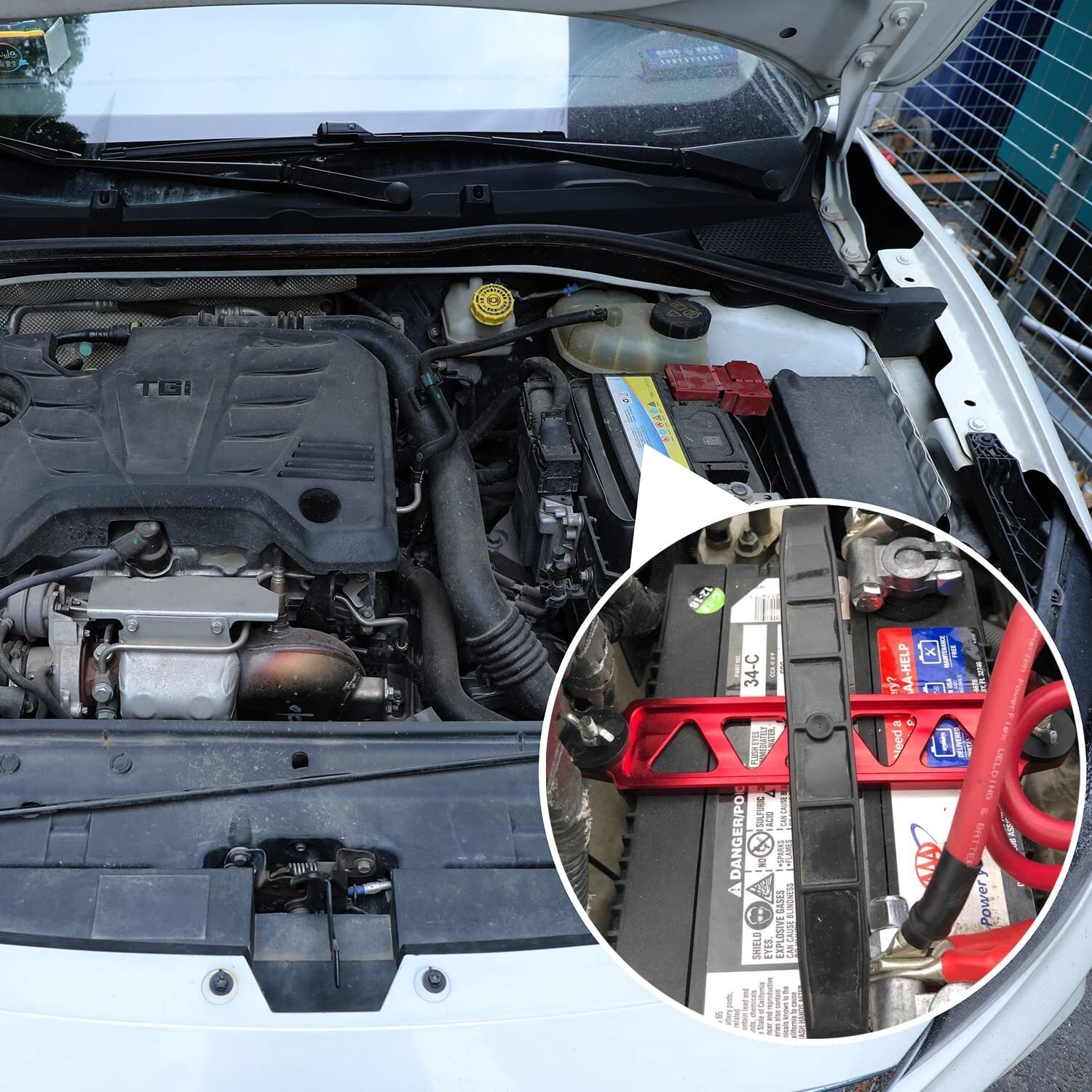 Universal Battery Fixed Bracket Battery Retaining Clamp Tie Down Holder ...