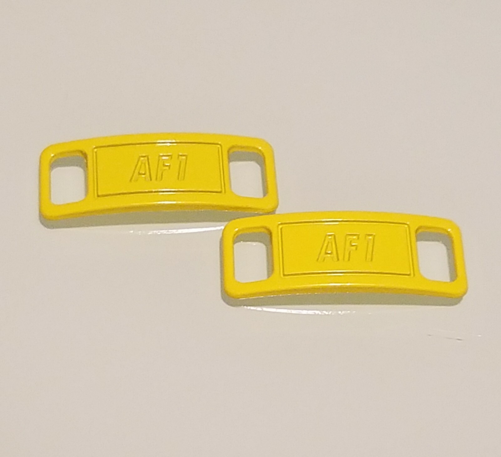 2pcs Yellow Color Air Force 1 Shoelace Buckle Metal AF1 Shoelace Tags ...