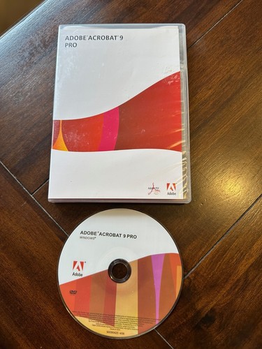 Adobe Acrobat 9 Pro Professional for Windows 7 - DVD Case w/ Serial ...