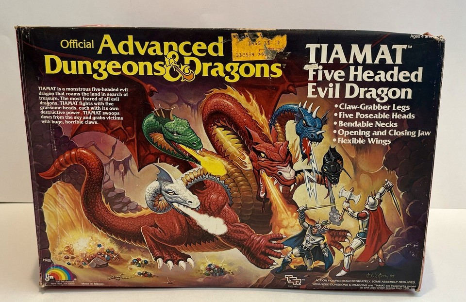 Vintage LJN D&D Advanced Dungeons & Dragons Figure: Tiamat Dragon ...