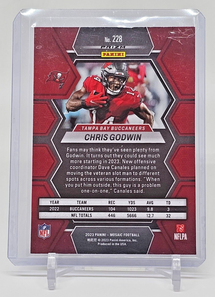 CHRIS GOODWIN 2023 Panini Prizm Mosaic Silver FOTL Buccaneers NFL ...