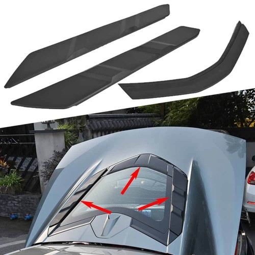 Rear Bay Vent Block Cover Window Trim For Corvette C8 Coupe Model 2020 ...