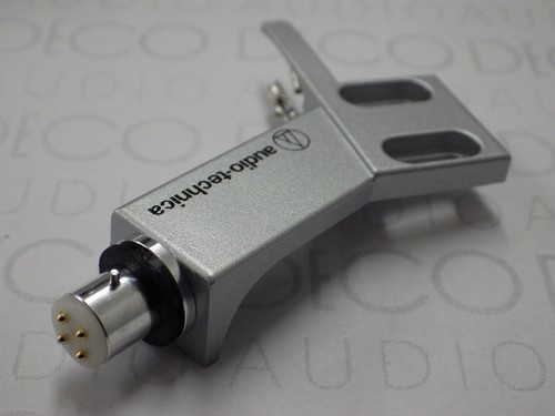 Audio Technica AT-HS4SV Silver Angled Headshell For Straight Tonearms ...