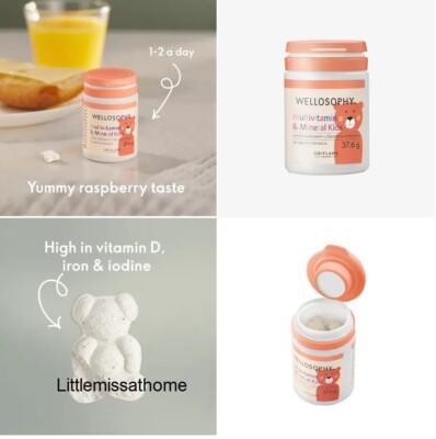 ORIFLAME WELLOSOPHY MULTIVITAMIN & MINERAL KIDS 4-17 years chewable ...