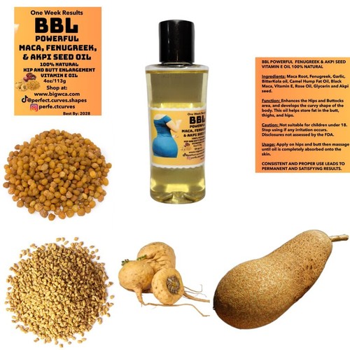 ONE WEEK RESULTS BBL POWERFUL OIL Fenugreek And Akpi Seed. BUTT&HIP ...