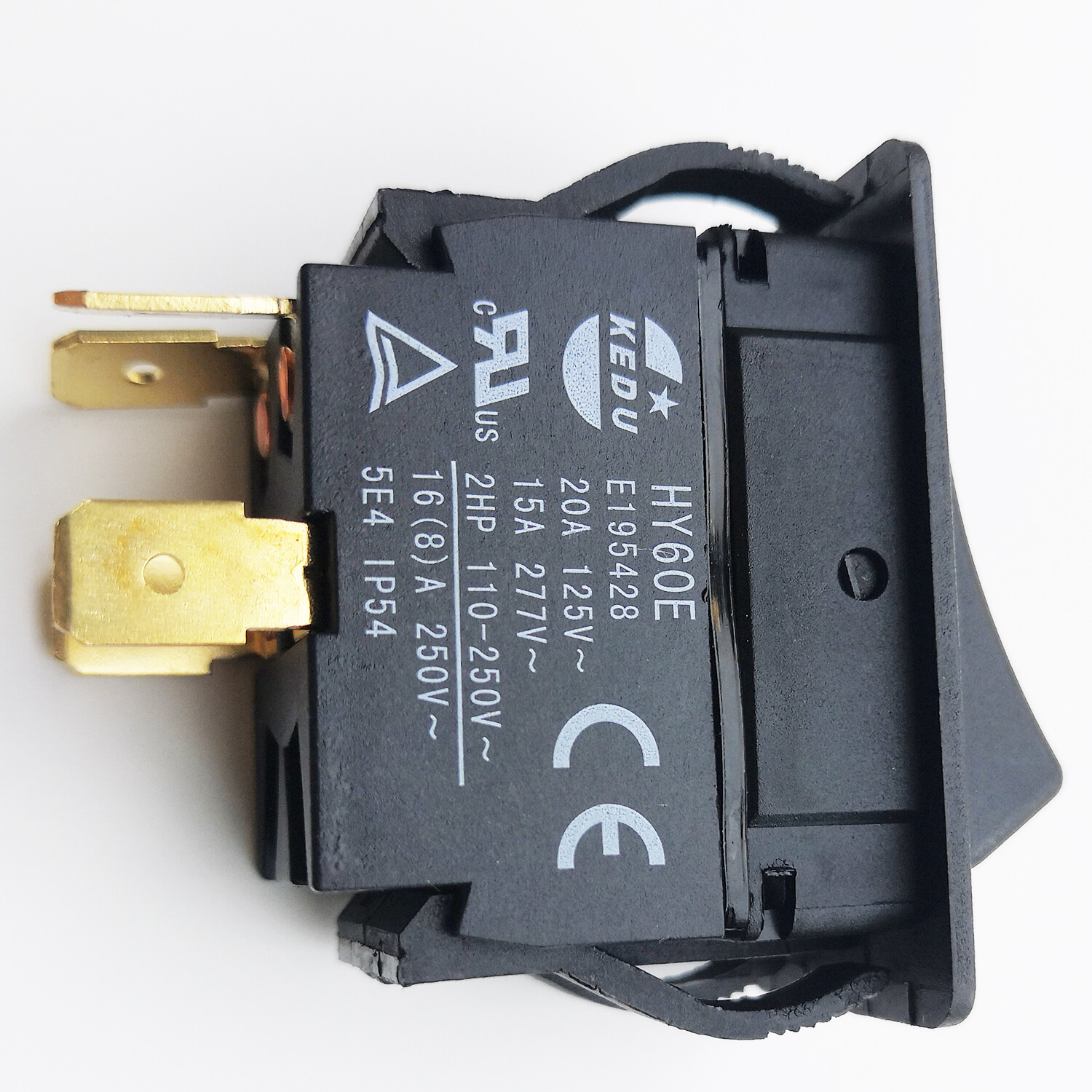 KEDU HY60E 4Pin DPST 125V 250V Double-Pole Single-Throw Electric Rocker ...