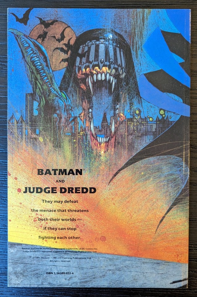 Batman - Judge Dredd : Judgement on Gotham (DC 1991) Alan Grant, John ...