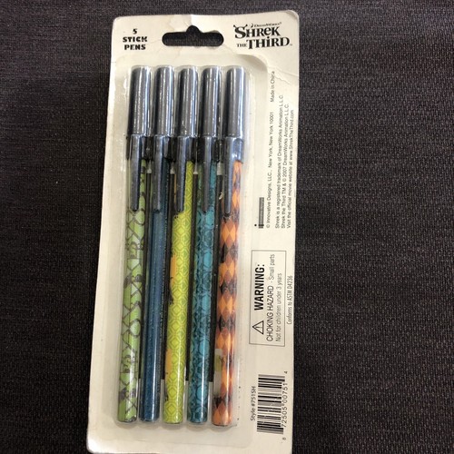 Disney Shrek The Third 5 Pack Stick Pens | eBay