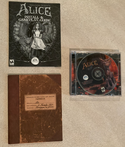American Mcgee's ALICE Game PC CD-ROM (2000) 2 Disc Set with manuals in ...