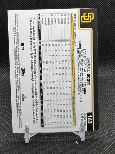 2025 Topps Series 1 Tanner Scott Team Logo Color Border Variation ...