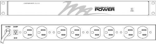 Middle Atlantic Rackmount Power Strip PD-815R-PL | eBay