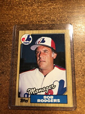 1987 Topps Baseball # 293 Bob Rodgers Expos Manager/Checklist Unused | eBay