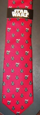 Star Wars Darth Vader Red Santa Hat Necktie Mens Neck Tie NWT | eBay