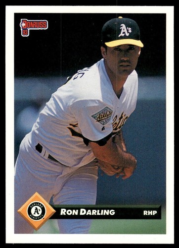 1993 Donruss Baseball Card Ron Darling Oakland Athletics #700 | eBay