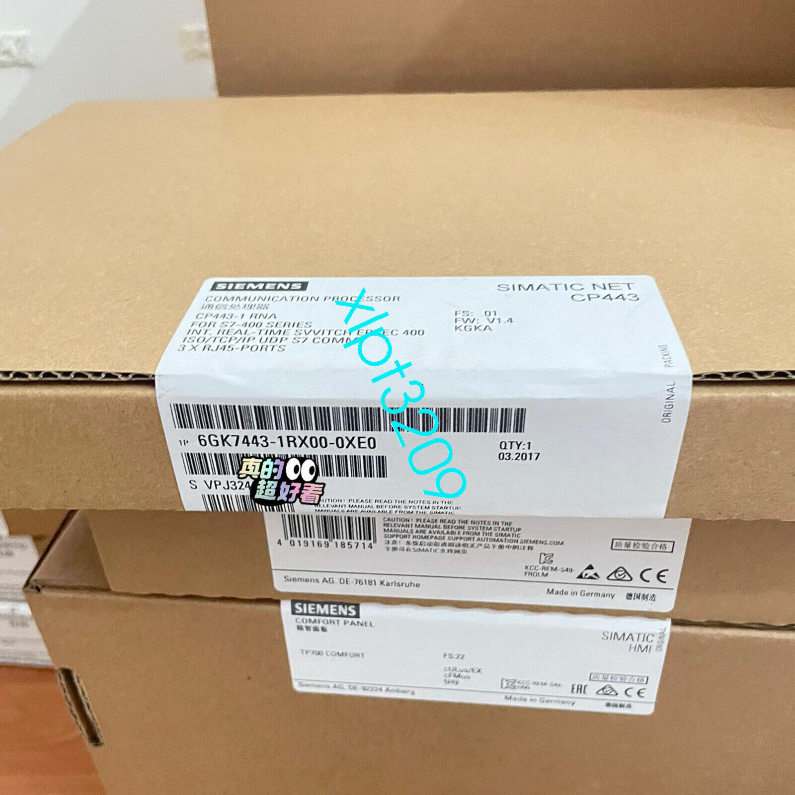 Siemens CP 443-1 RNA 6gk7443-1rx00-0xe0 Communication Processor for ...