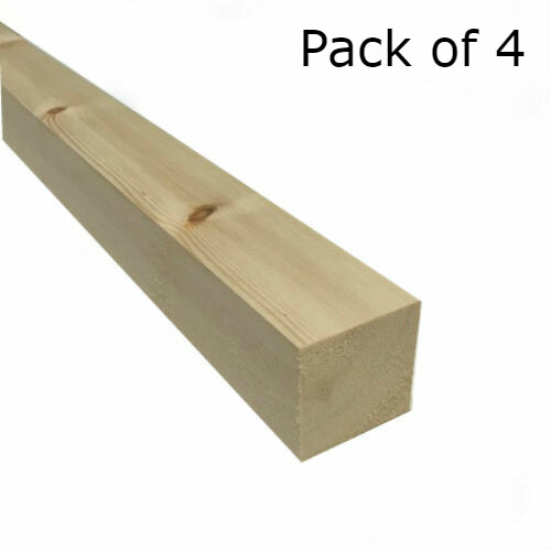Pine Planed All Round Timber Post 50mm x 50mm (2" x 2") 2.4 & 3.0m ...