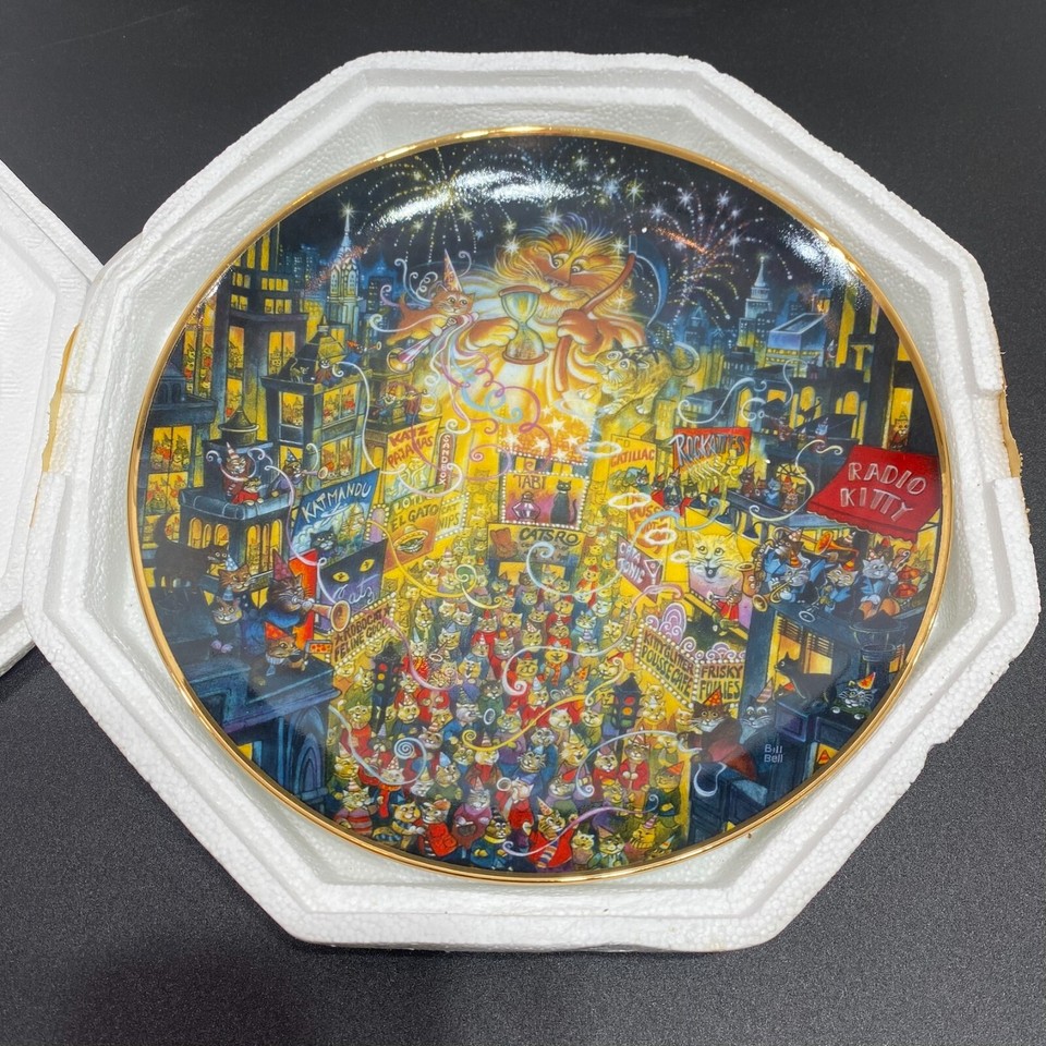 Franklin Mint Bill Bell Heirloom Cat Porcelain Plate - Purring in the ...