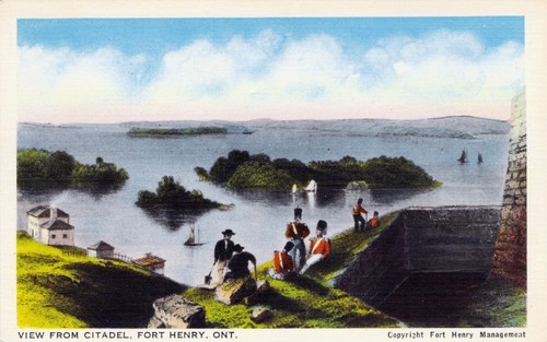 VTG Postcard View from Citadel, Fort Henry, Ontario Canada- Unposted M4 ...