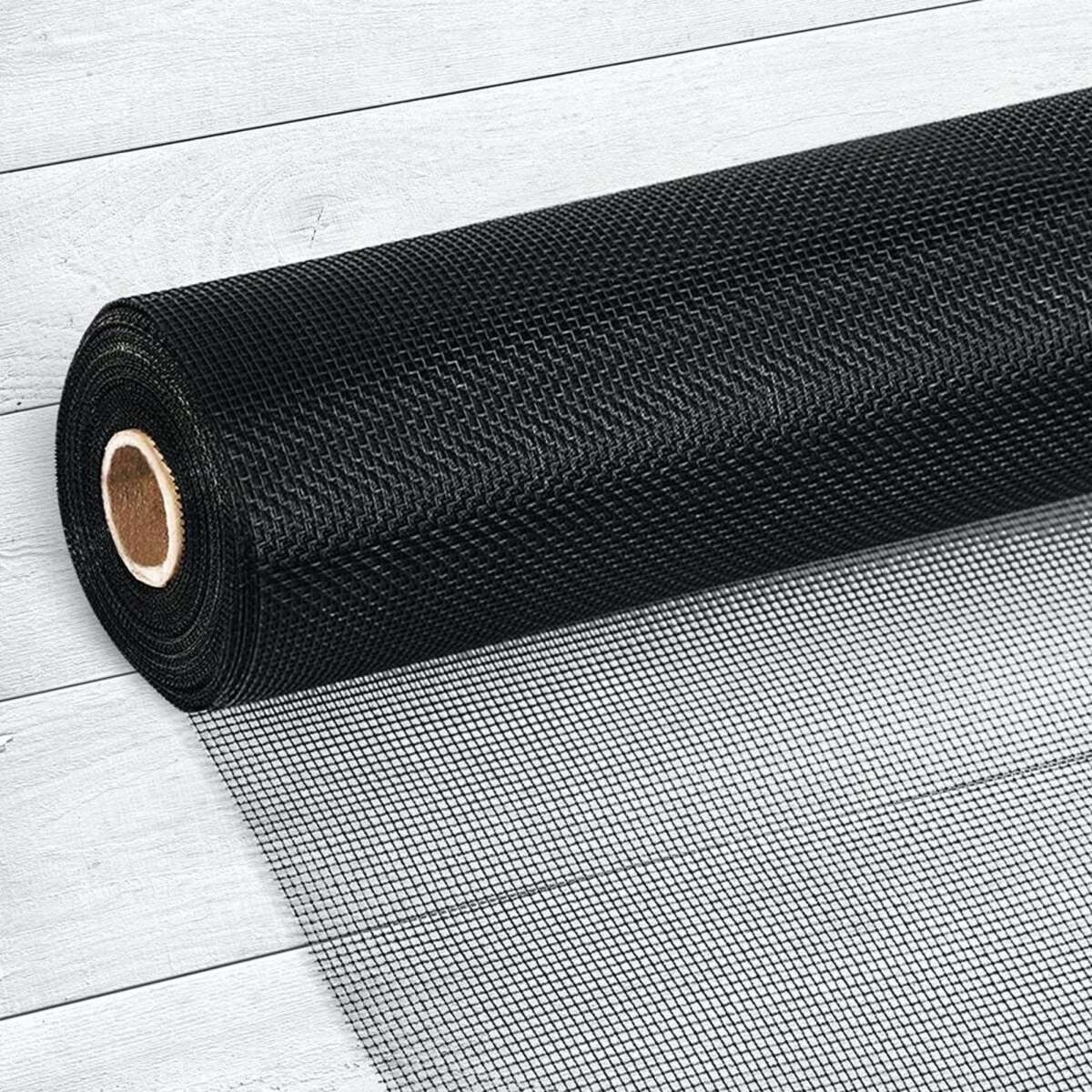 1220mm w 25m w Flyscreen DEAL Insect screens Black door window screen ...