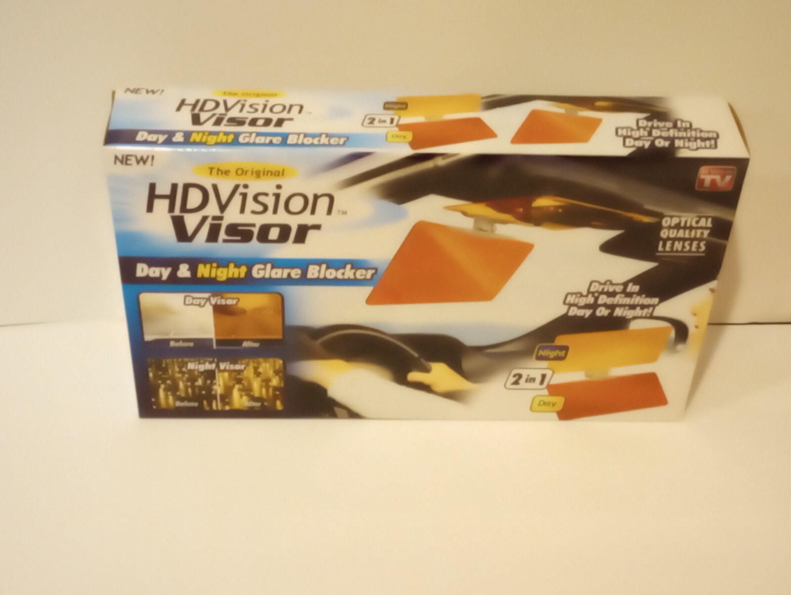 The Original HD Vision Visor 2 in 1 Day & Night Glare Blocker for Cars ...