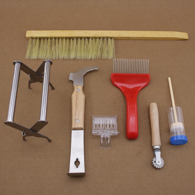 Set Bee Tool 7Pcs Beekeeping Equipment Beekeeper Tools Catcher Hive ...