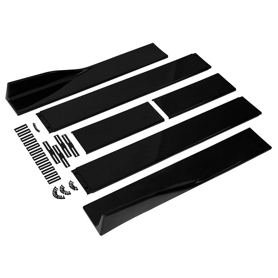 GLOSSY Car Side Skirts Body Extension Rocker Panel for VW Jetta GLI MK6 ...